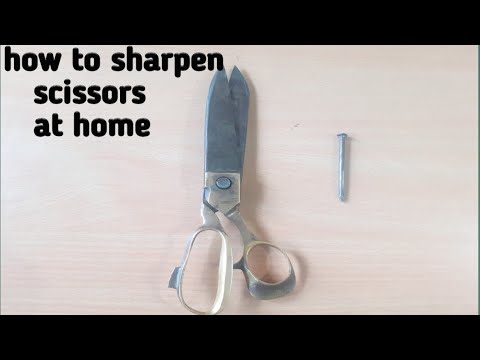 ಕತ್ತರಿಯನ್ನು ಮನೆಯಲ್ಲೆ ಸುಲಭವಾಗಿ ಶಾರ್ಪ್ ಮಾಡಿ/Easy way to sharpen scissors ...