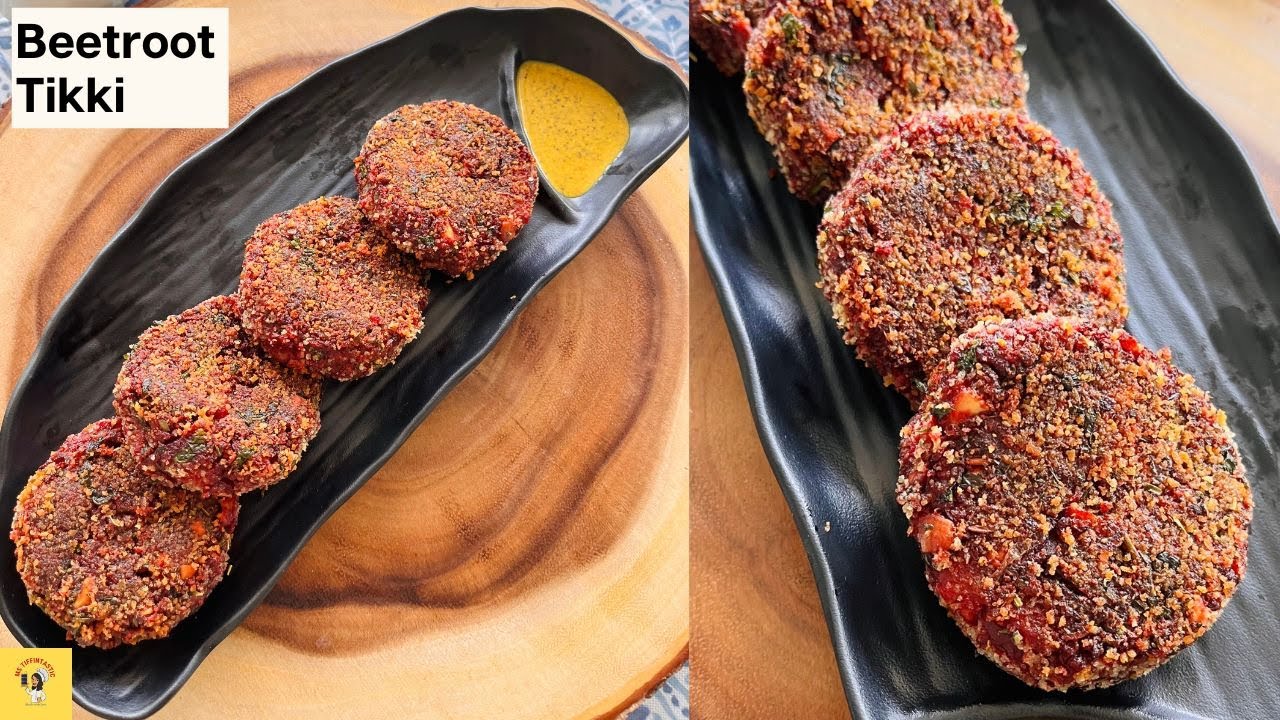 Healthy and Tasty Beetroot Tikki Recipe | Low oil Beetroot Cutlet ...