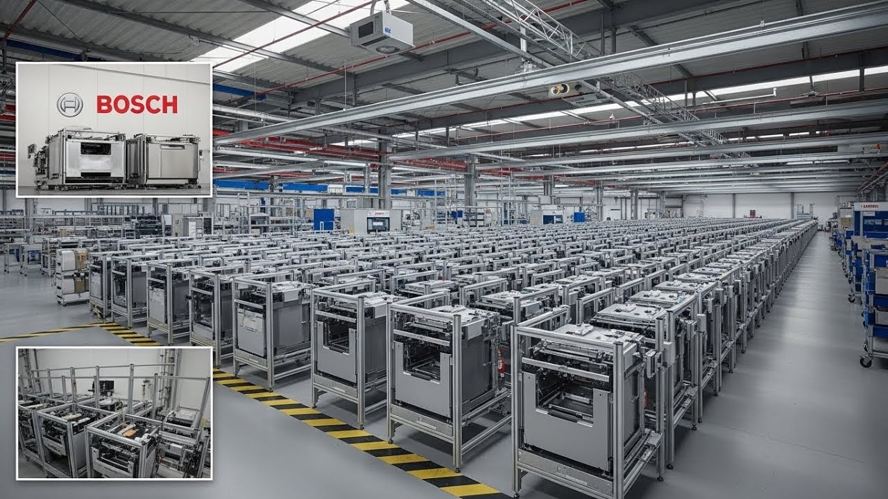 How Dishwashers Are Made 🏭 Bosch Automatic Dishwasher Manufacturing ...