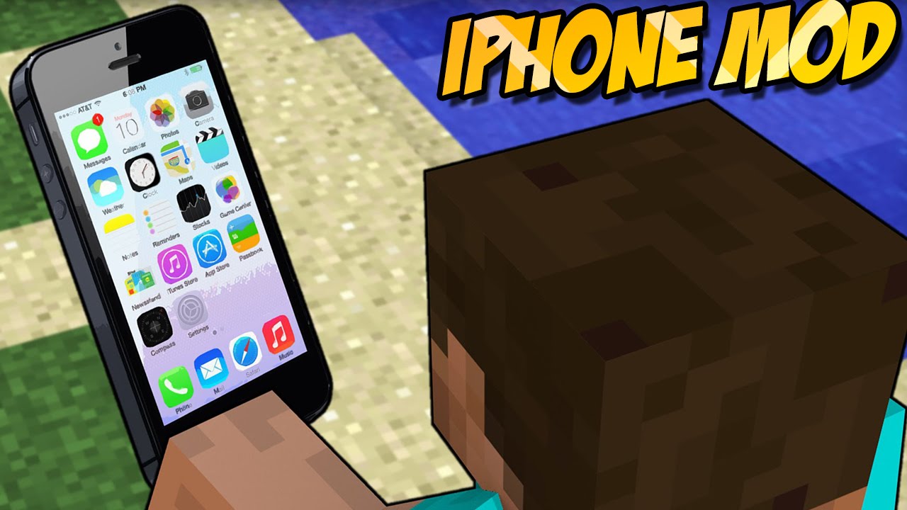 Minecraft mody! IPHONE W MINECRAFT! | IPHONE MOD - YouTube