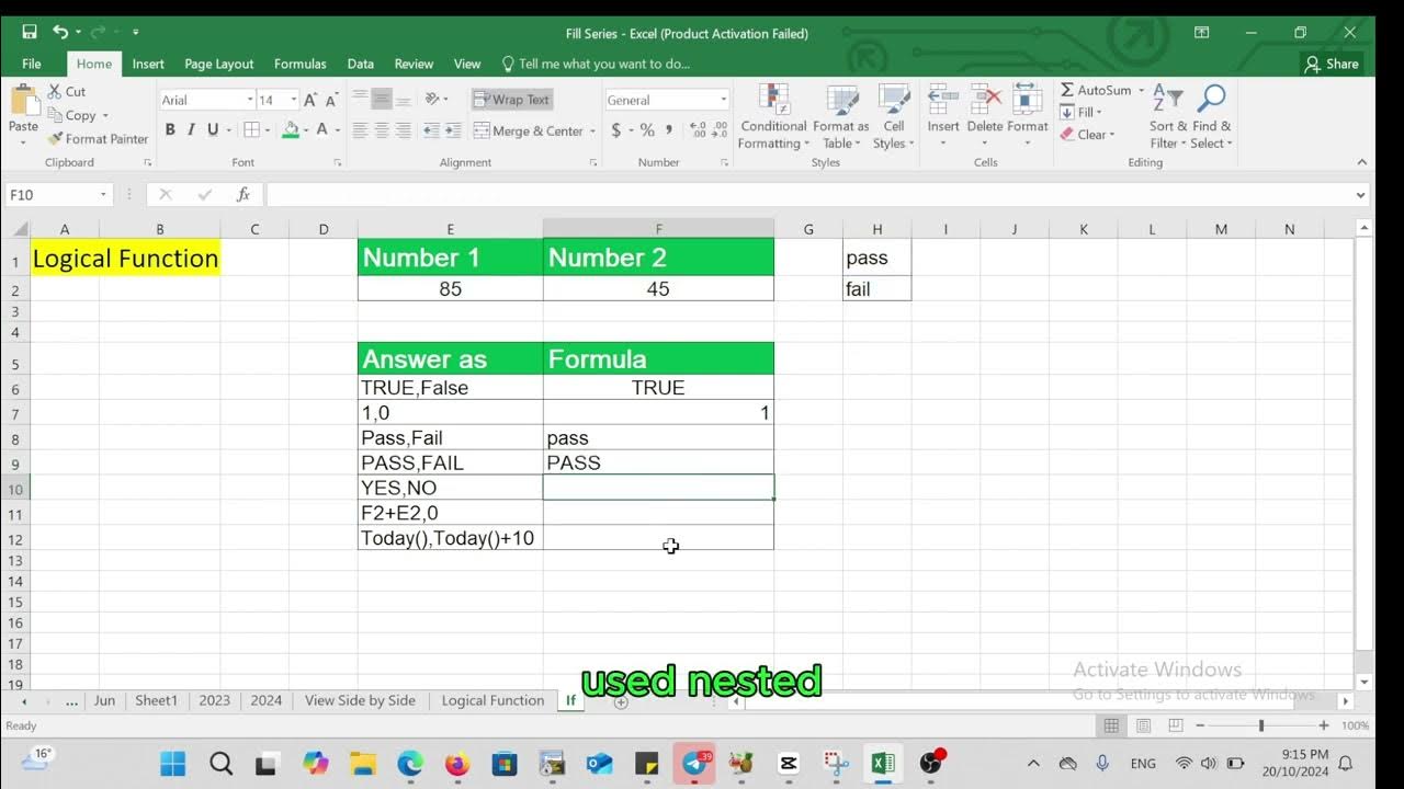 Excel IF Function Explained: Step-by-Step Guide for Beginners - YouTube
