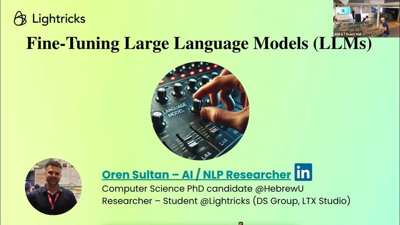Fine-Tuning Large Language Models (LLMs) - YouTube