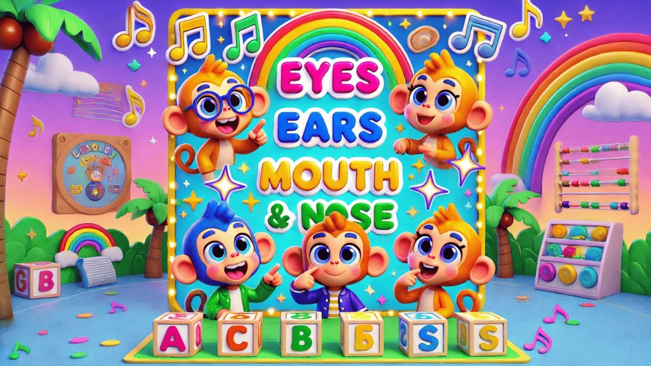 Eyes, Ears, Mouth, and Nose | Learning Song for Kid's in English - YouTube