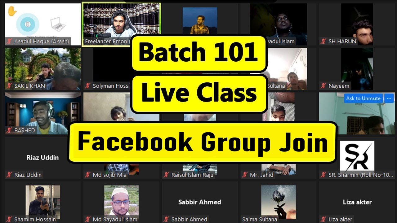 ফেইসবুক গ্রুপে জয়েন টিপস || Batch 101 Live Class || Freelancer Emon ...