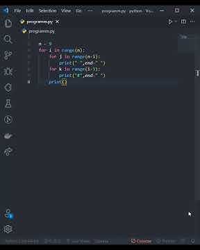 You want to print Mirrored Right Triangle Pattern using python then ...