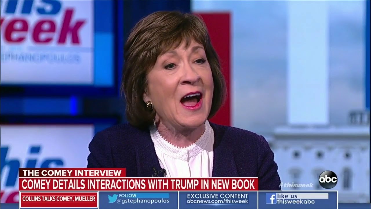 Susan Collins Criticizes James Comey For Repeatedly Violating FBI ...