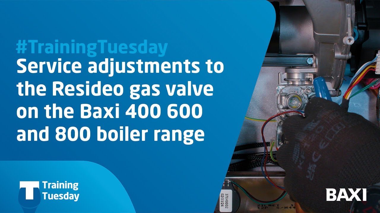 How to do service adjustments to the Resideo gas valve on the Baxi 400 ...