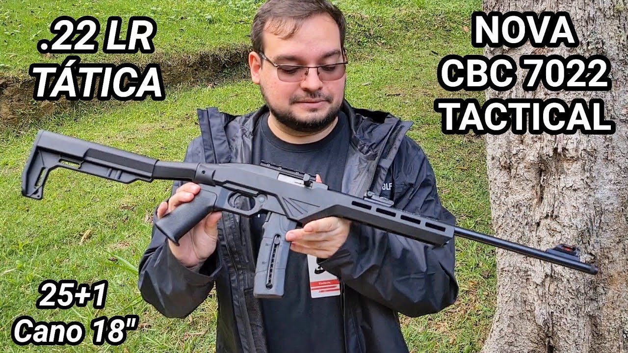 NOVA 7022 TÁTICA em .22 LR! Acessível, Compacta, Leve e Capacidade 25+1 ...