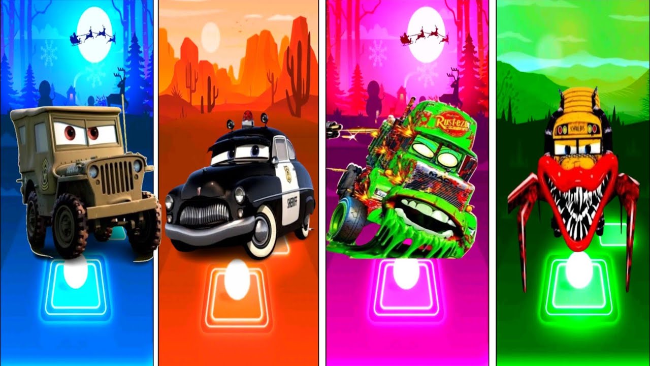 MC QUEEN TOW MATER🆚MC QUEEN BLACK EATER🆚TOW MATER GREEN EATER🆚MC QUEEN ...