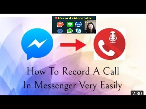 How to call recording Facebook messenger video calll audio call record ...
