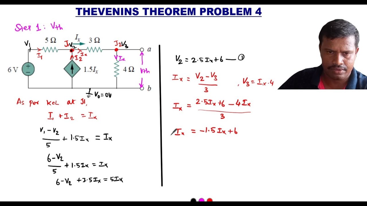 Thevenins Theorem Part2 Problem Solving Example4 - YouTube