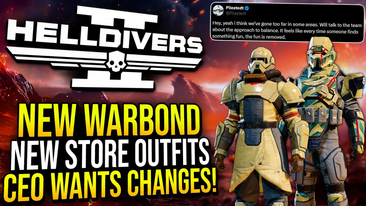Helldivers 2 - New Warbond, 2 New Store Outfits, CEO Wants To Make Changes! - YouTube