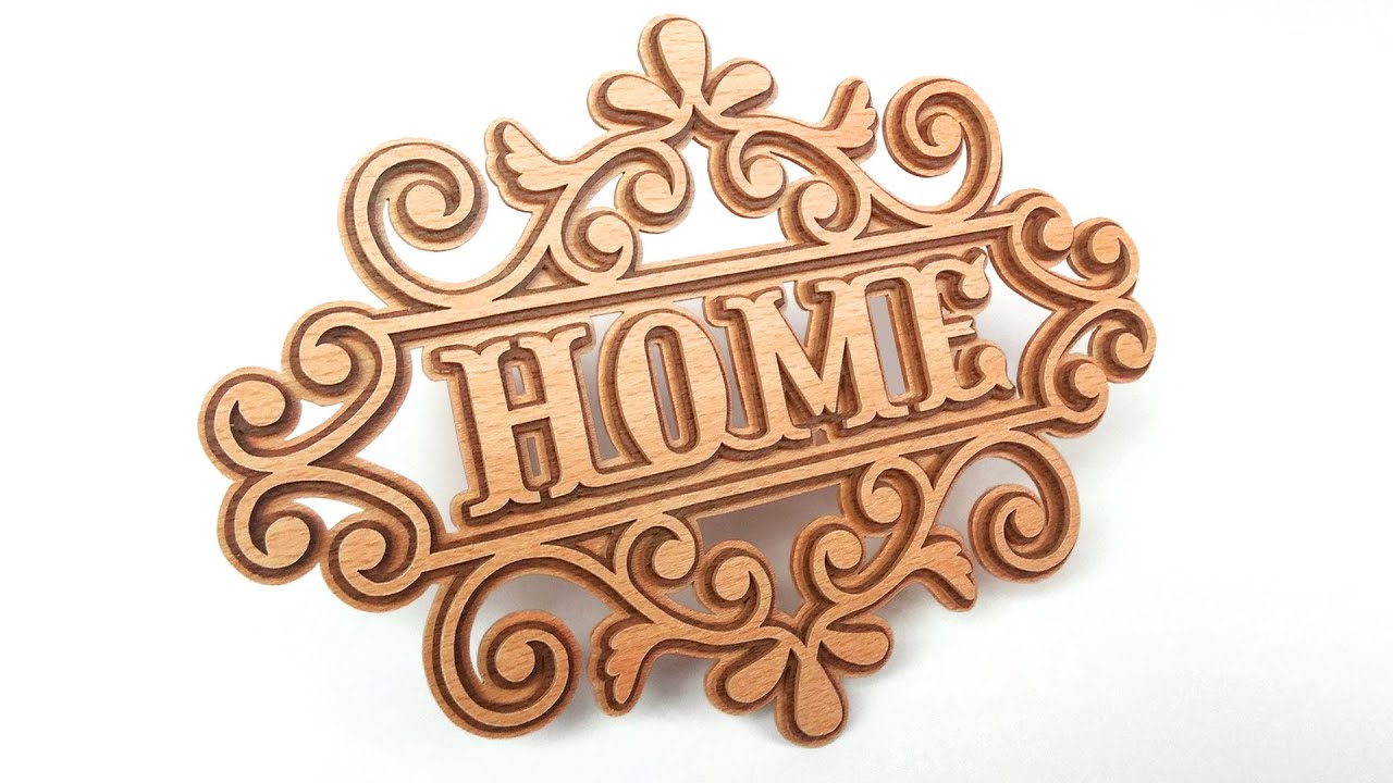 Scroll saw project - Home - YouTube