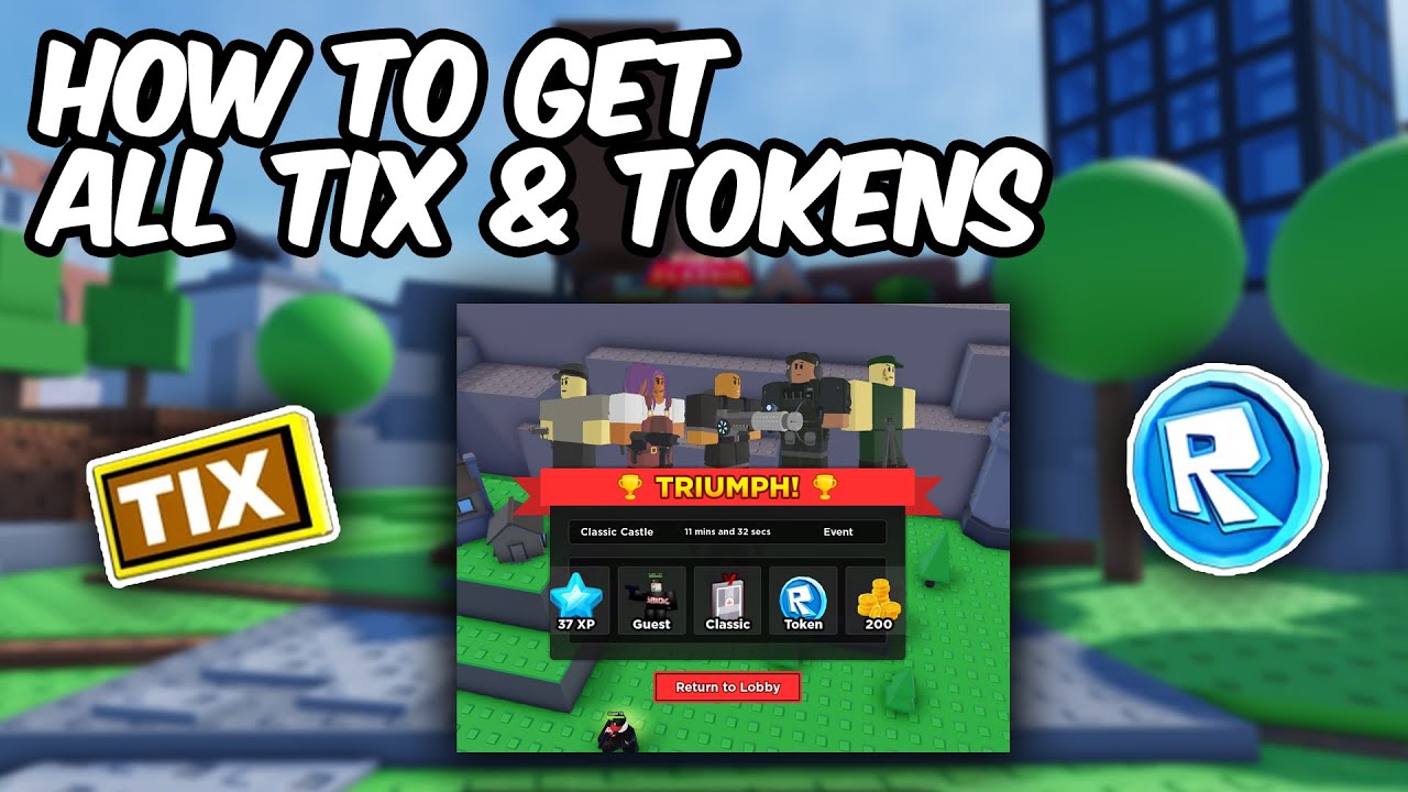 HOW TO GET ALL THE TIX AND TOKENS IN TDS | Tower Defense Simulator ...