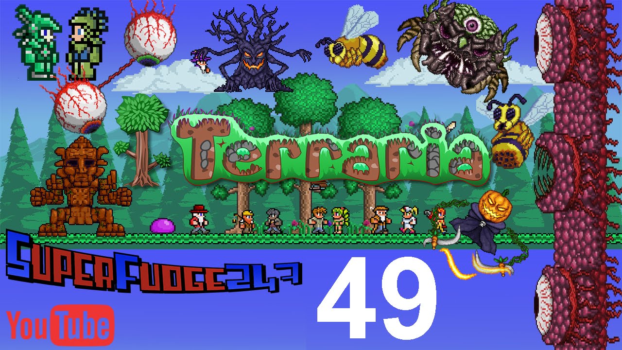 Xbox 360 Terraria Crimtane Ore Meteorite Brain of Cuthulu Episode 49 ...