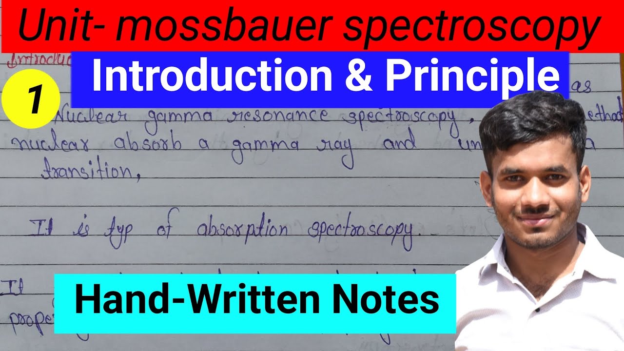 Mossbauer spectroscopy || Mossbauer absorption spectroscopy MSc ...