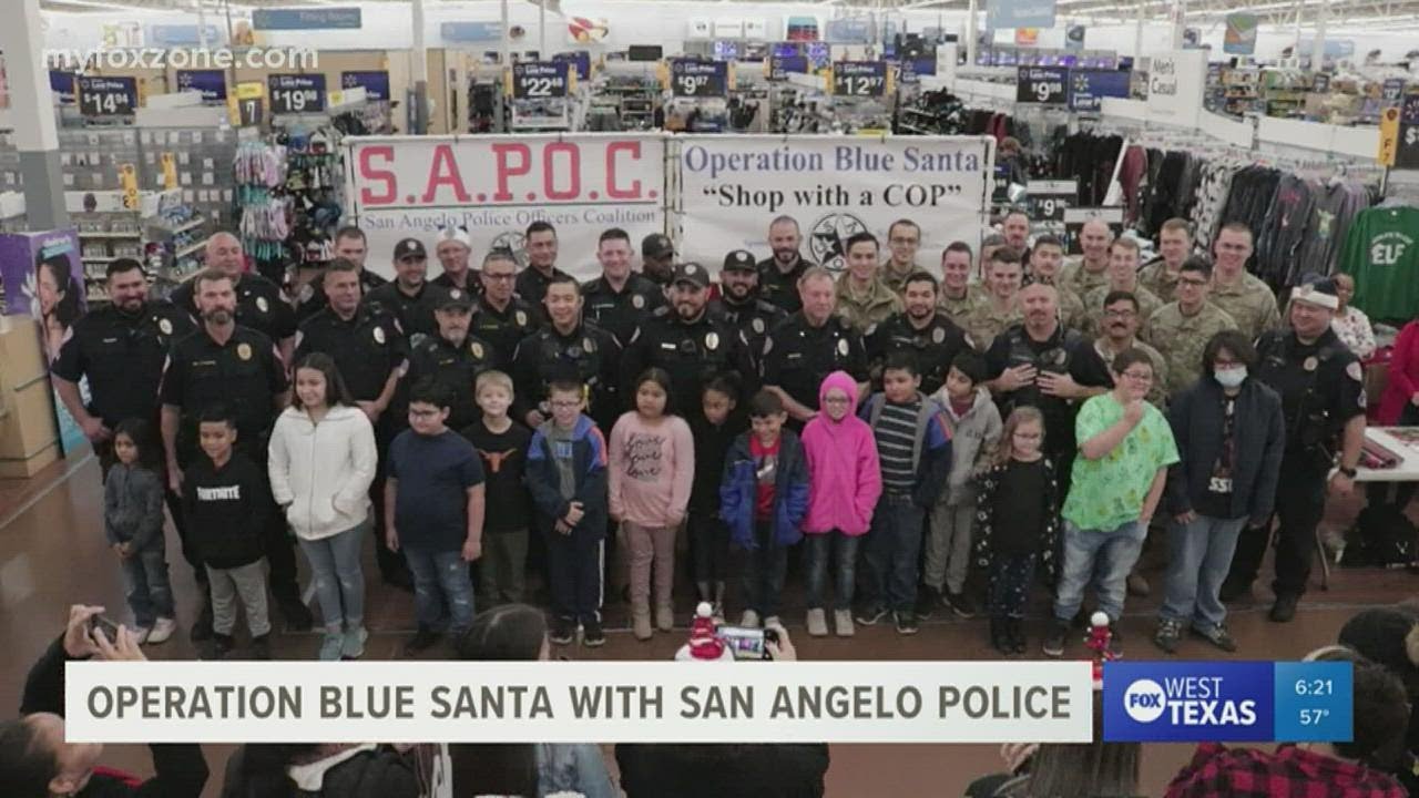 Operation Blue Santa 2021 at Walmart North in San Angelo - YouTube