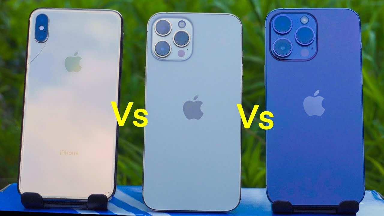 iPhone 14 pro max vs 12 pro max vs Xs max: Comparison - YouTube