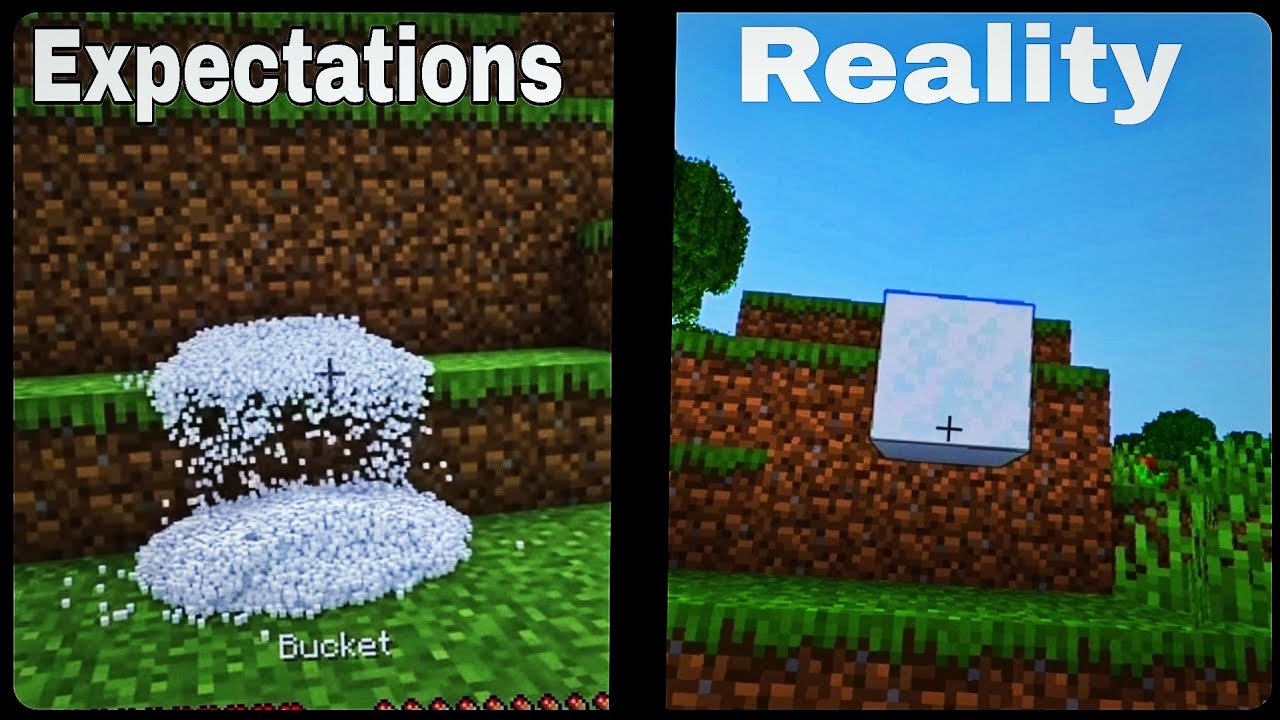 realistic minecraft | Expectation vs Reality | #minecraft #meme #memes ...