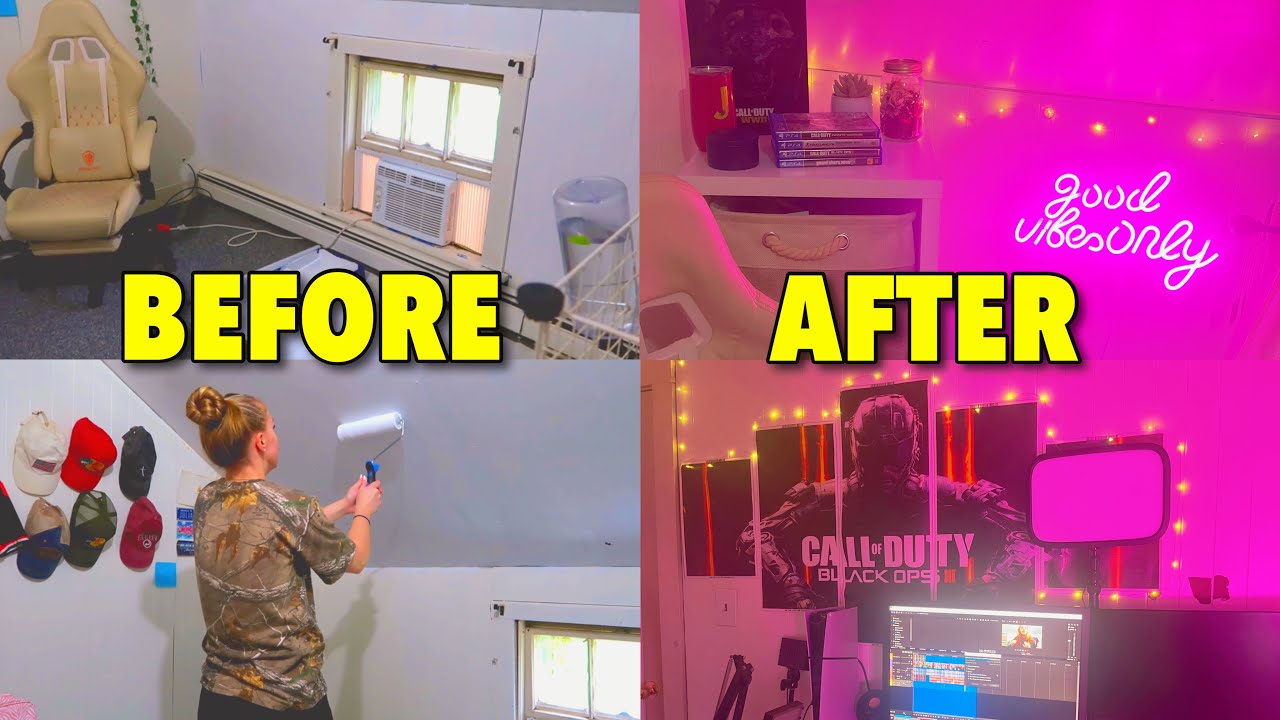 Gaming Room/Setup Transformation! Before and After. - YouTube