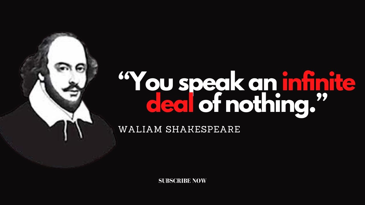 William Shakespeare - Life Changing Quotes Everyone Should Know - YouTube