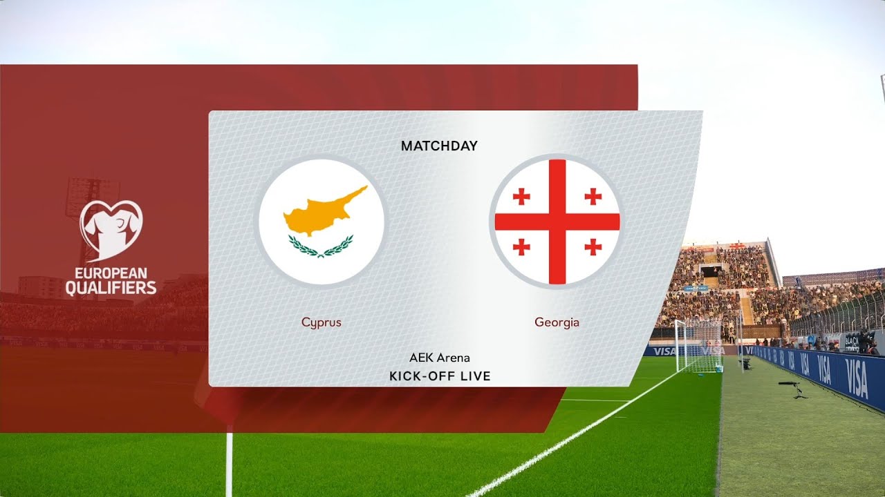 Cyprus vs Georgia | European Qualifiers | PES 2021 - YouTube