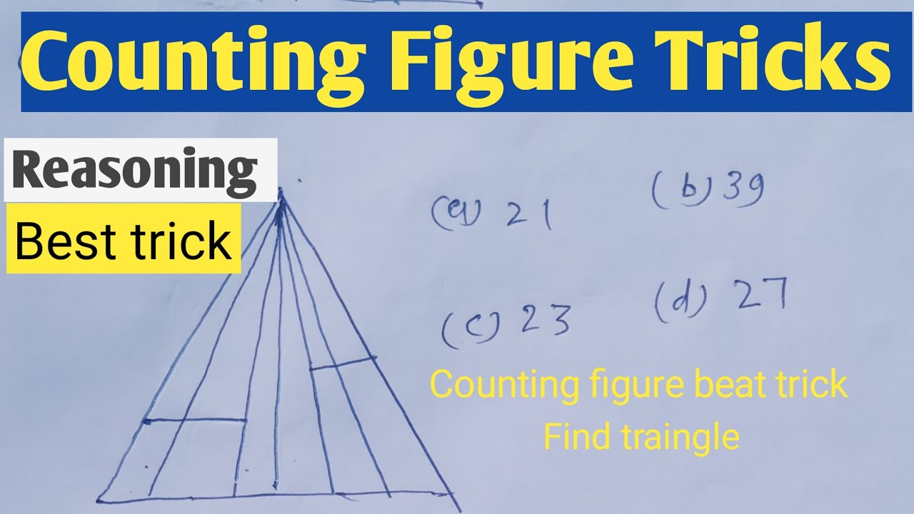 Reasoning counting figure best trick।।How to find number of traingle।।# ...
