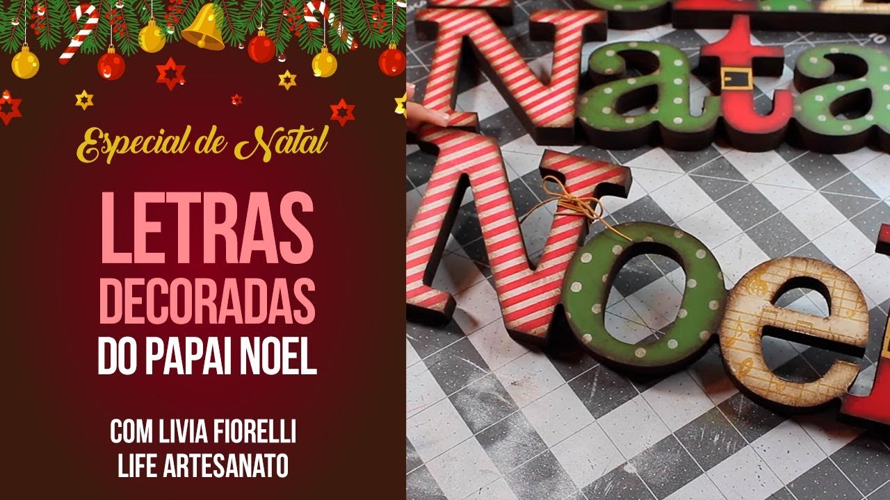 Letras Decoradas do Papai Noel | Especial de Natal - YouTube