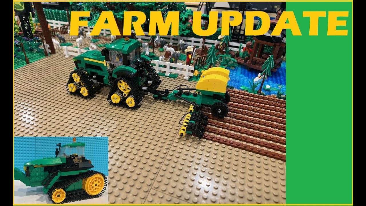 LEGO farm update: planting the fields and updated custom tractor design ...