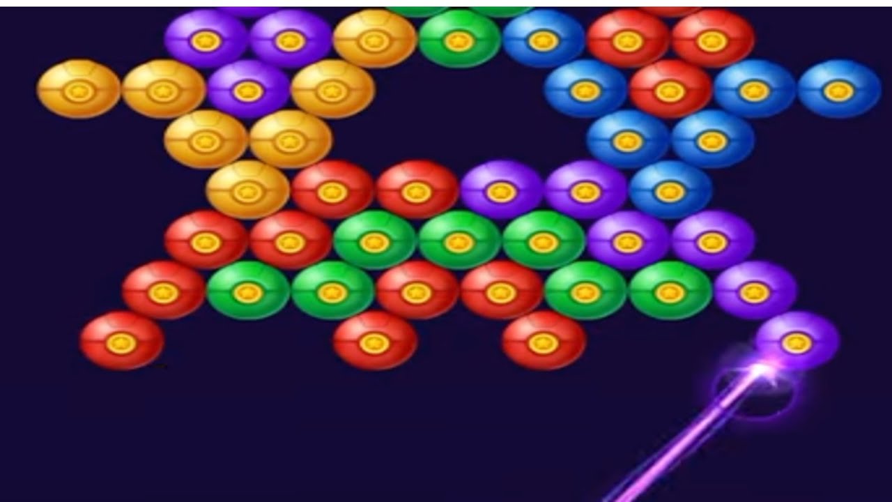 Bubble pops shooter - level 77 - Bubble Shooter Daily Challenge - YouTube