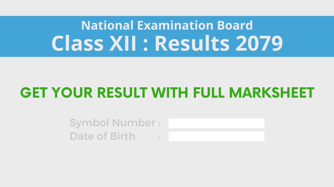 Class 12 Board Exam Result 2079 Published | Check Your Result With ...
