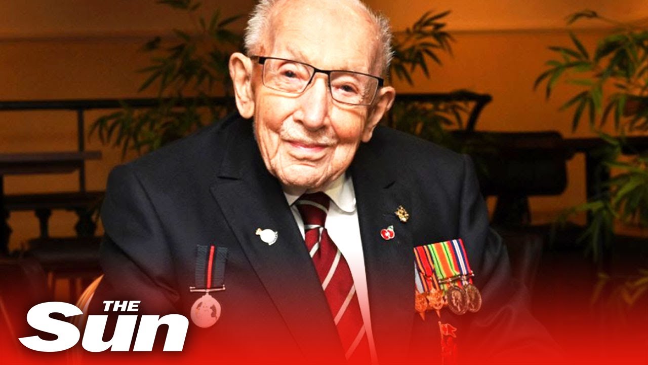 Captain Tom Moore dies ages 100 after Covid battle - YouTube