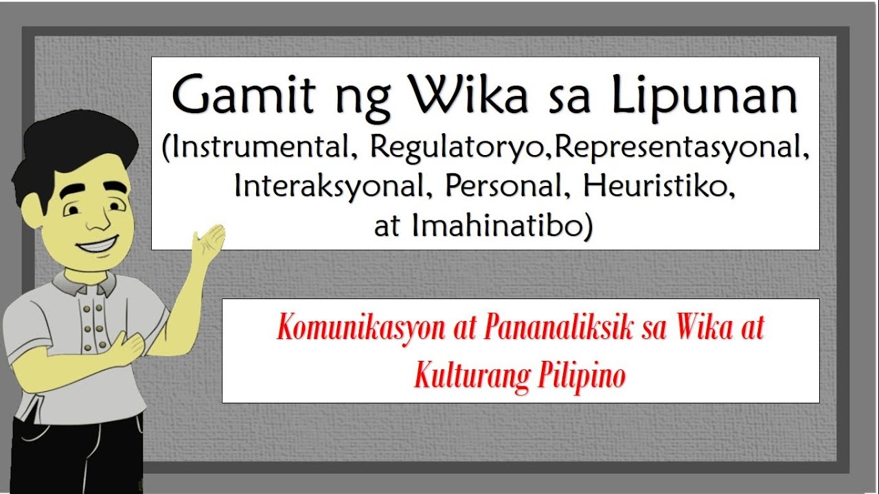 Gamit ng Wika sa Lipunan | MAK Halliday - YouTube