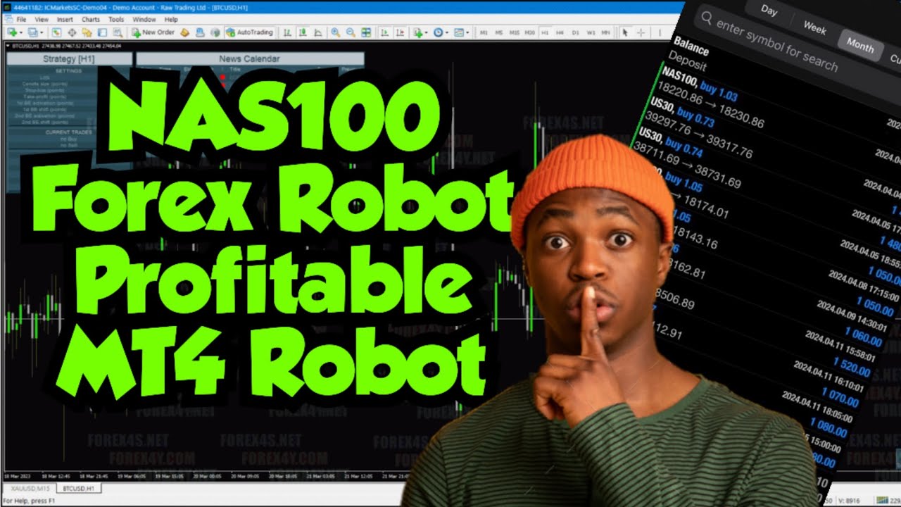 🤖Best NAS100 AND US30 MT4 Robot🤑 Non Martingal No Grid - YouTube