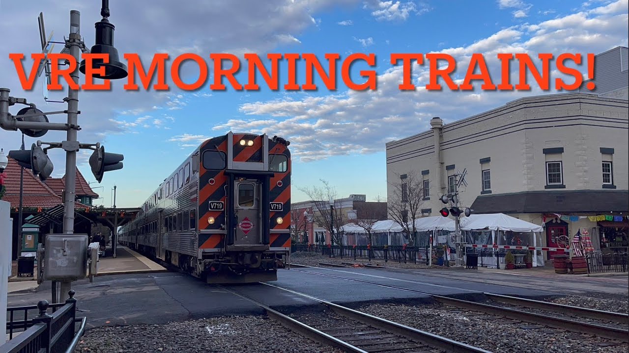 VRE Morning Trains! 2023 - YouTube