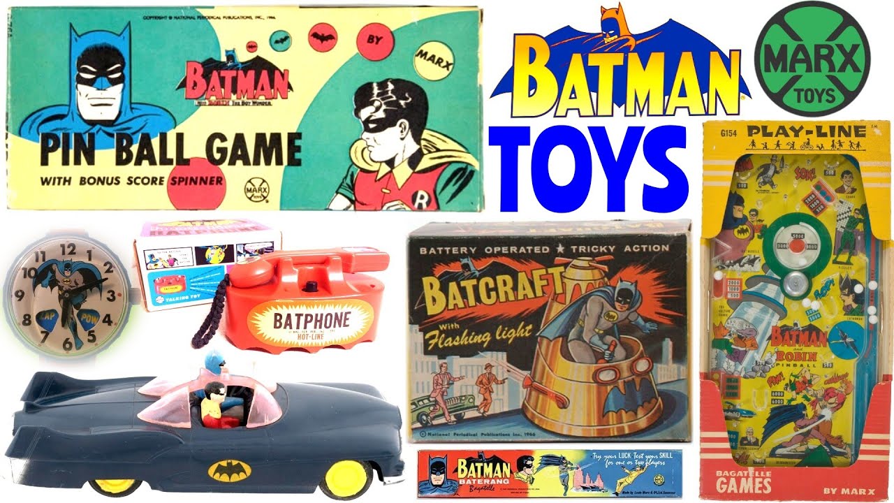 Batman Toys by Marx 1966-1978 #DC #Joker #Batmobile - YouTube