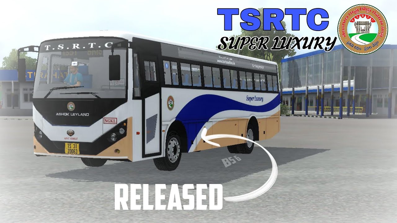 DOWNLOAD NOW : TSRTC BS-6 SUPER LUXURY MOD FOR BUSSID || BUS SIMULATOR INDONESIA|| ‎@pbrksgaming ...