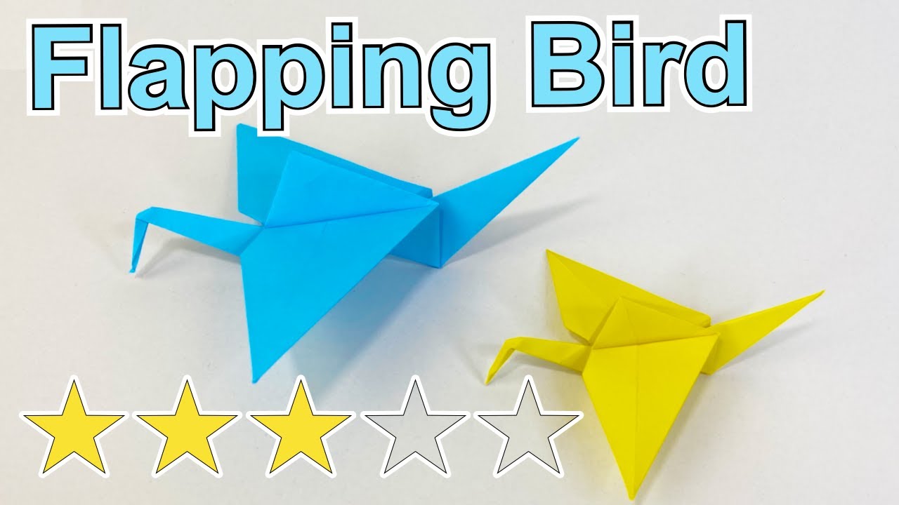 How to make Origami Flapping bird 〜羽ばたく鳥〜 | DIY Easy Origami Paper ...