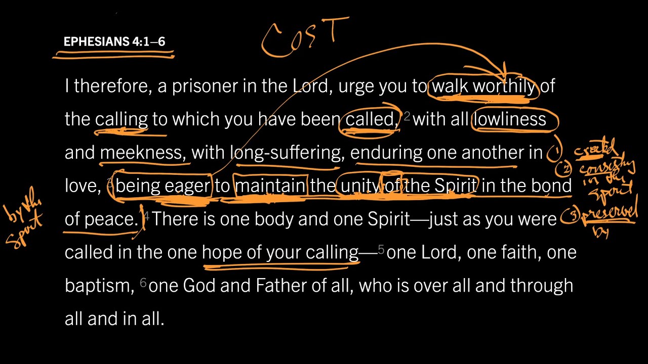 Keep the Unity That Cost Everything: Ephesians 4:1–6, Part 11 - YouTube