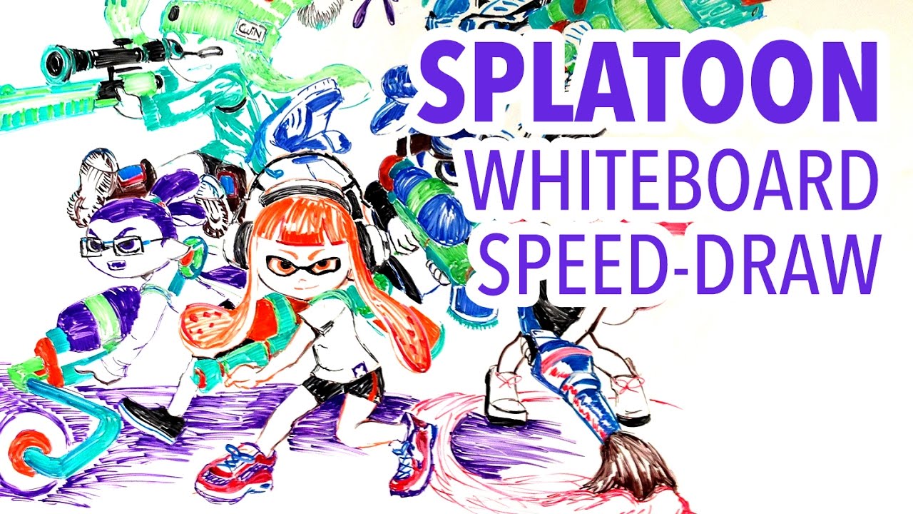 Splatoon Whiteboard Speed-Draw - YouTube