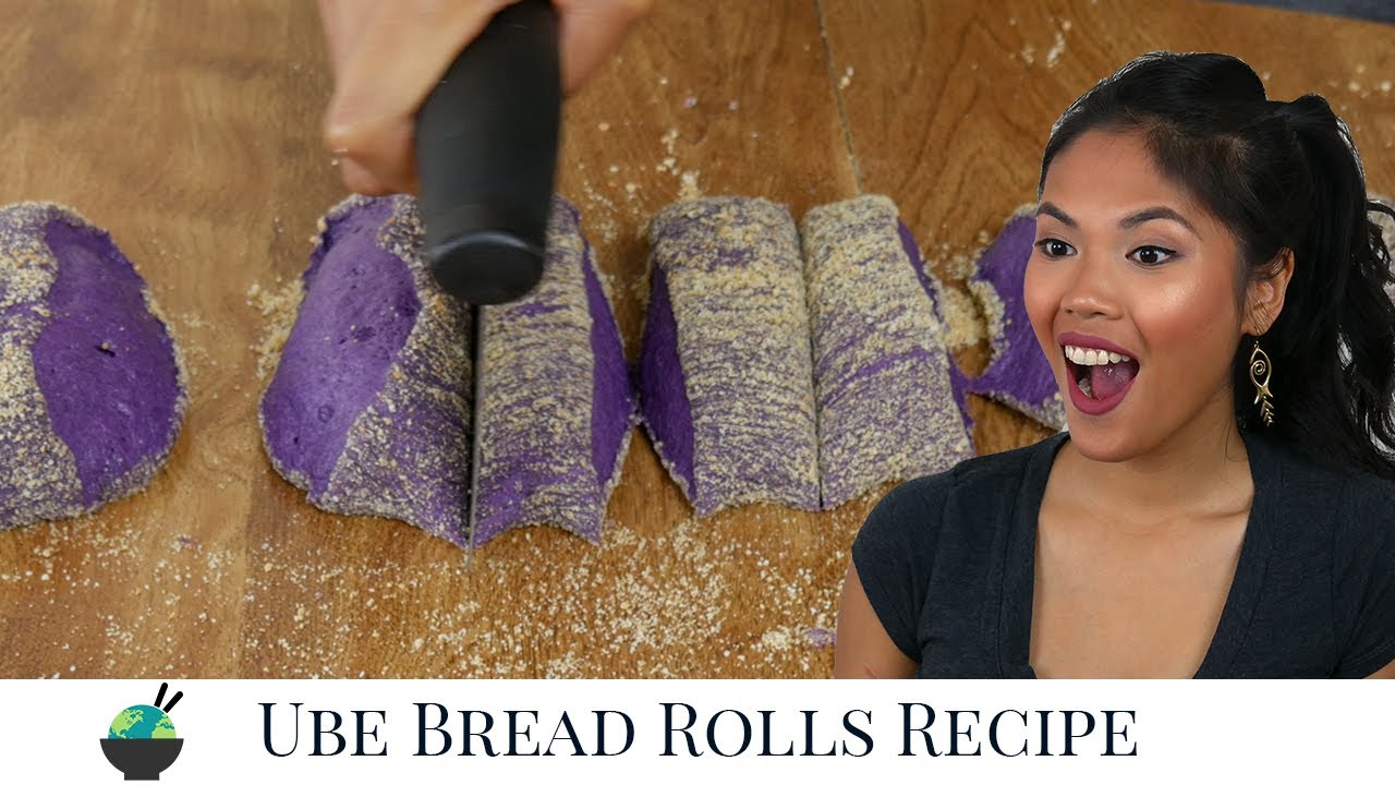Pandesal Recipe | How To Make Ube Bread | Filipino Purple Yam Bread ...