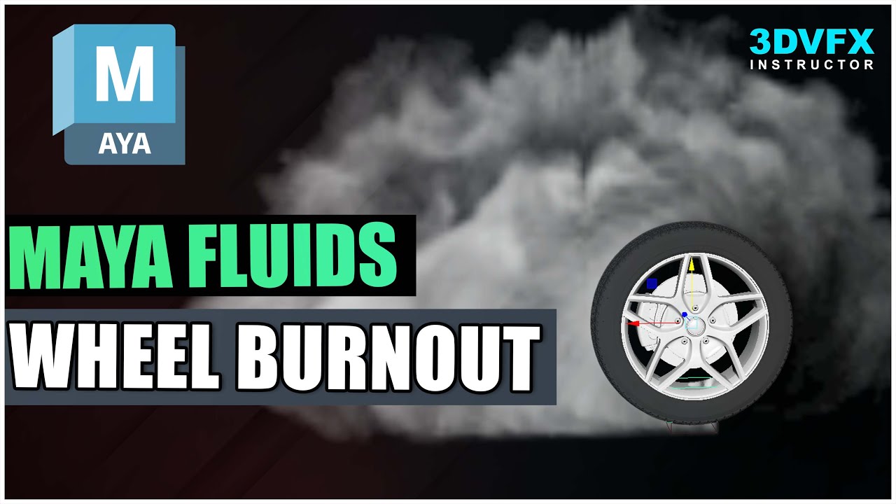 Step-by-Step Wheel Burnout Fluid Simulation in Maya - YouTube