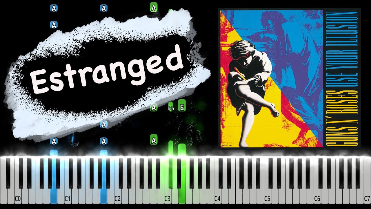 Guns N' Roses - Estranged Piano Tutorial - YouTube