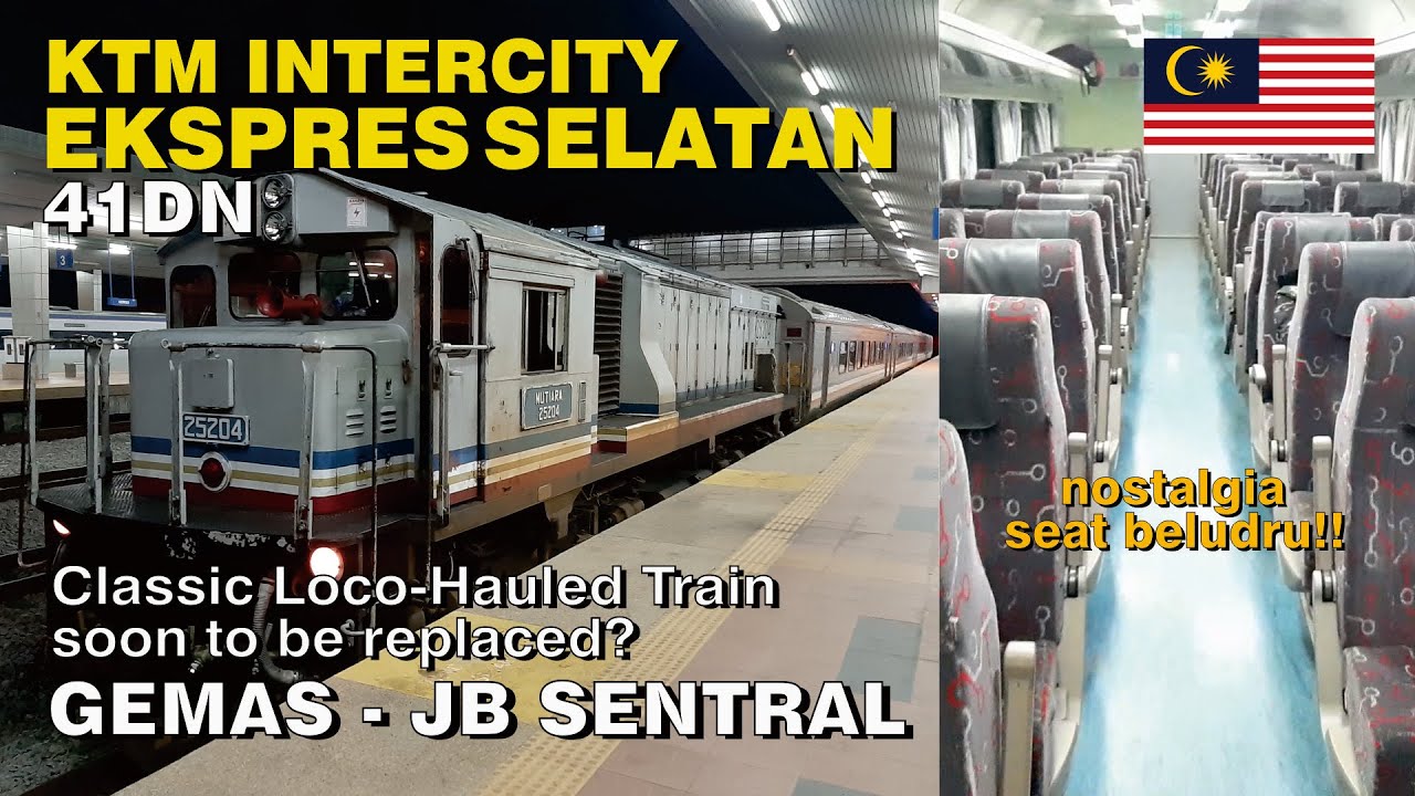 [KTM🇲🇾] Classic Intercity Train Gemas to JB Sentral ES41 | Will be ...