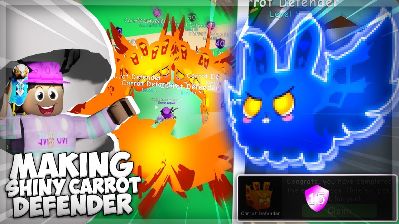 I Made This Rare Pet SHINY *CARROT DEFENDER* GOT Shiny Lucky Pyramidium ...