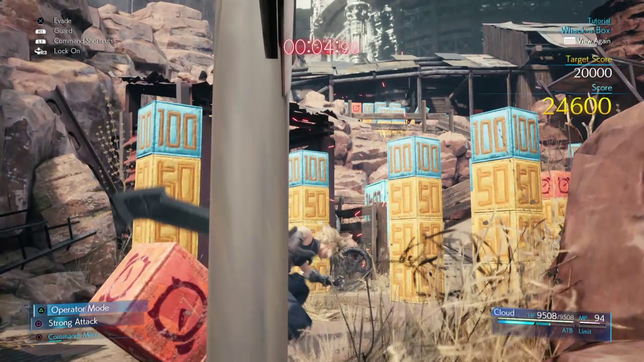 Final Fantasy VII Remake - Wrack a box (Hard mode with japanese dub ...