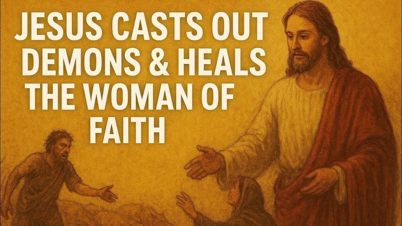 🌊 Jesus Casts Out Demons & Heals the Woman of Faith | Mark 5, Matthew 8 ...