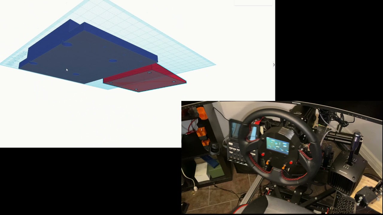 SimRacing DIY: 3d printed mounting plate and button box bracket for the ...