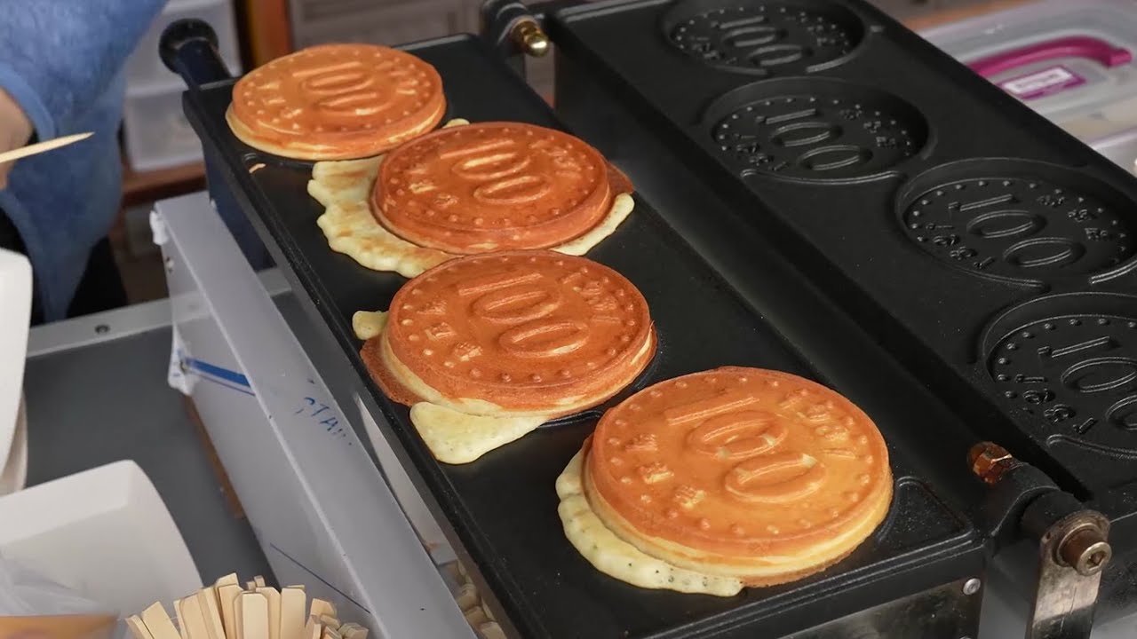 이름은 백원빵이지만 3천원이나 하는 철원 고석정 백원빵 / gold coin cheese bread / korean street ...