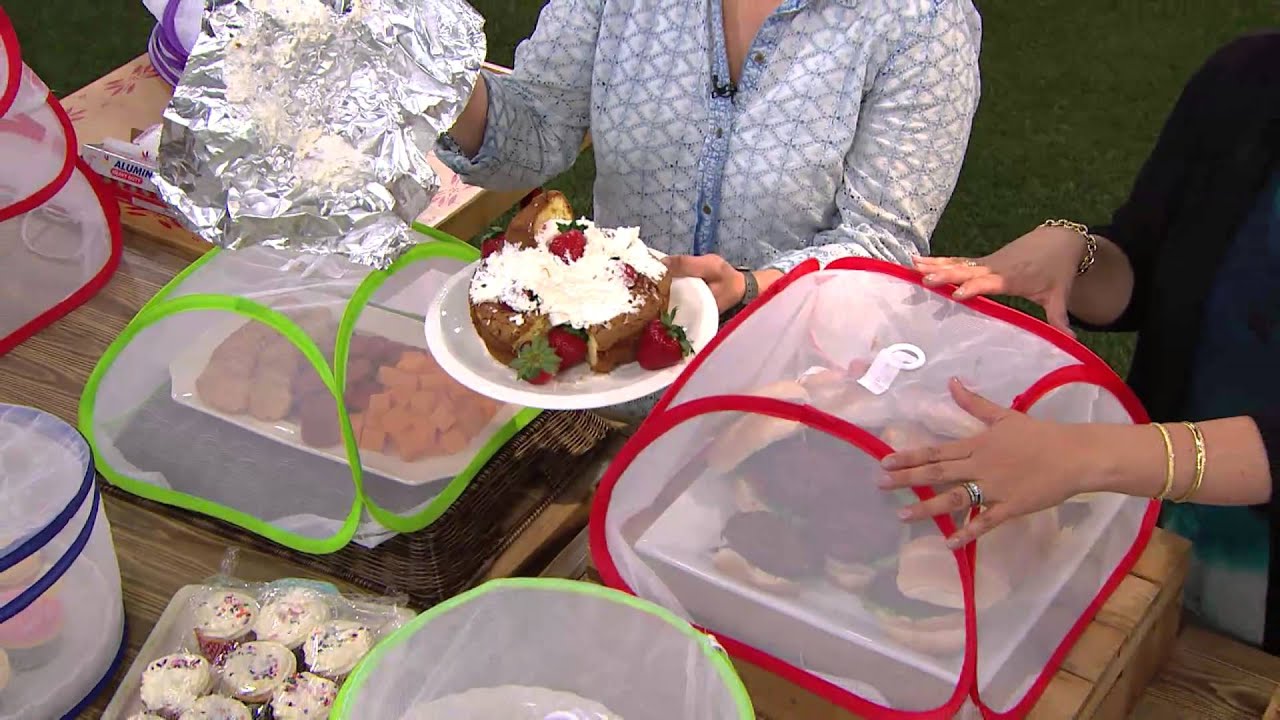 CooksEssentials Set of 8 Mesh Pop Up Food Covers with Jill Bauer - YouTube